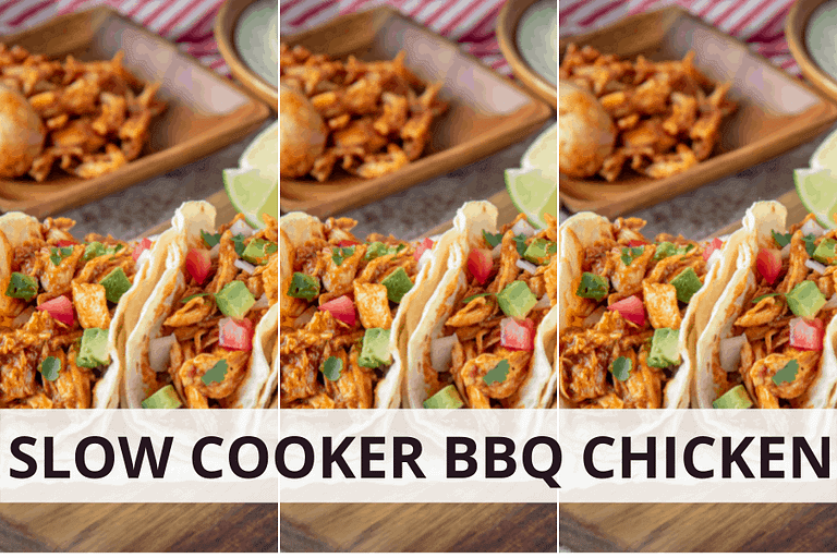 7 Easy Steps to the Best Slow Cooker BBQ Chicken - Just Very Heather